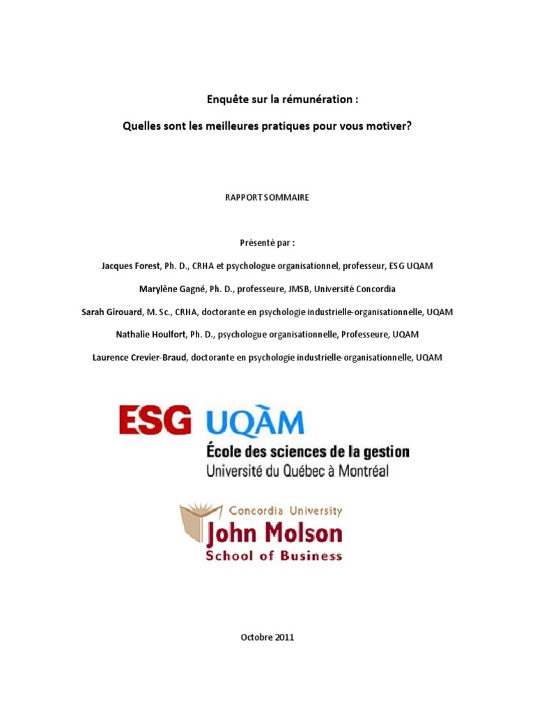 Remuneration Motivation | PDF | Motivant | Motivation