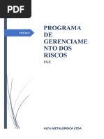 Modelo de PGR Pronto e Completo | PDF | Avaliação de risco | Química