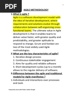 PDF Agile E0 Key With Answers PDF | PDF | Scrum (Software Development) | Agile Software Development