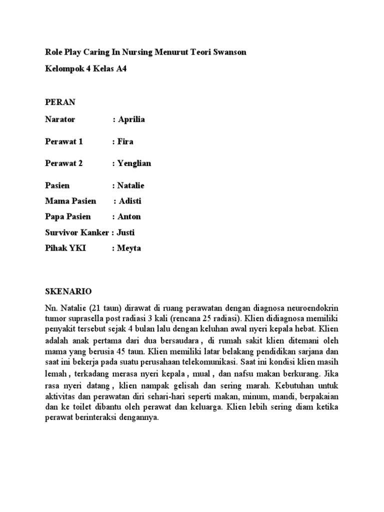 Peran Perawat dalam Caring Swanson | PDF | Pengembangan Diri