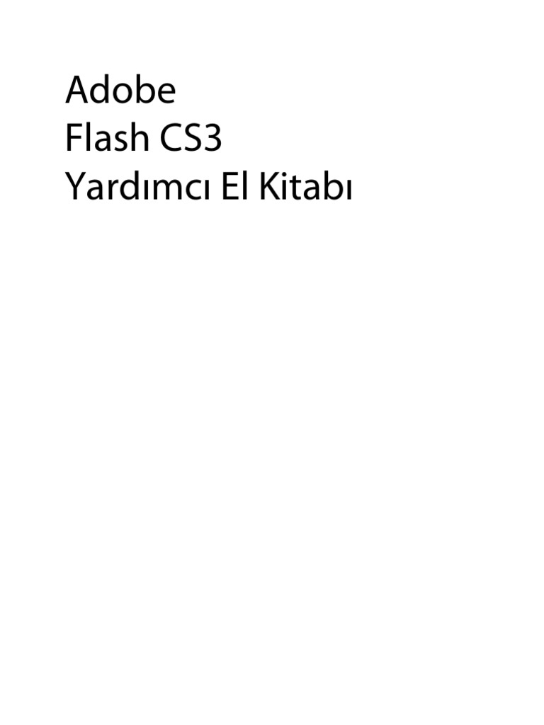 Flash CS3 | PDF