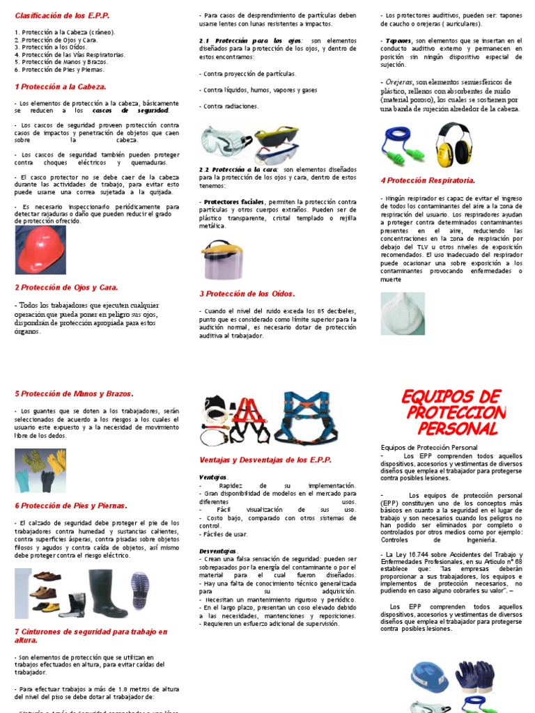 Triptico de Epp | PDF | Combustión | Incendios