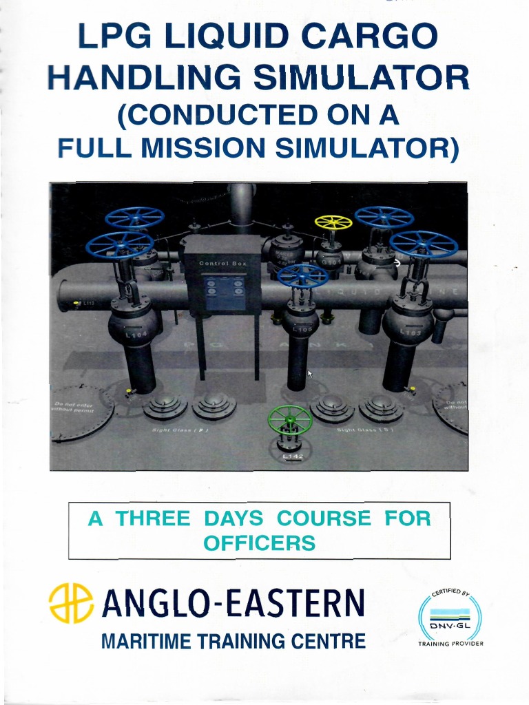 AEMTC LPG Liquid Cargo Handling Simulator Course Handout A 3 Day Course ...