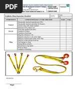 Wire Rope Sling Pictorial Checklist | PDF