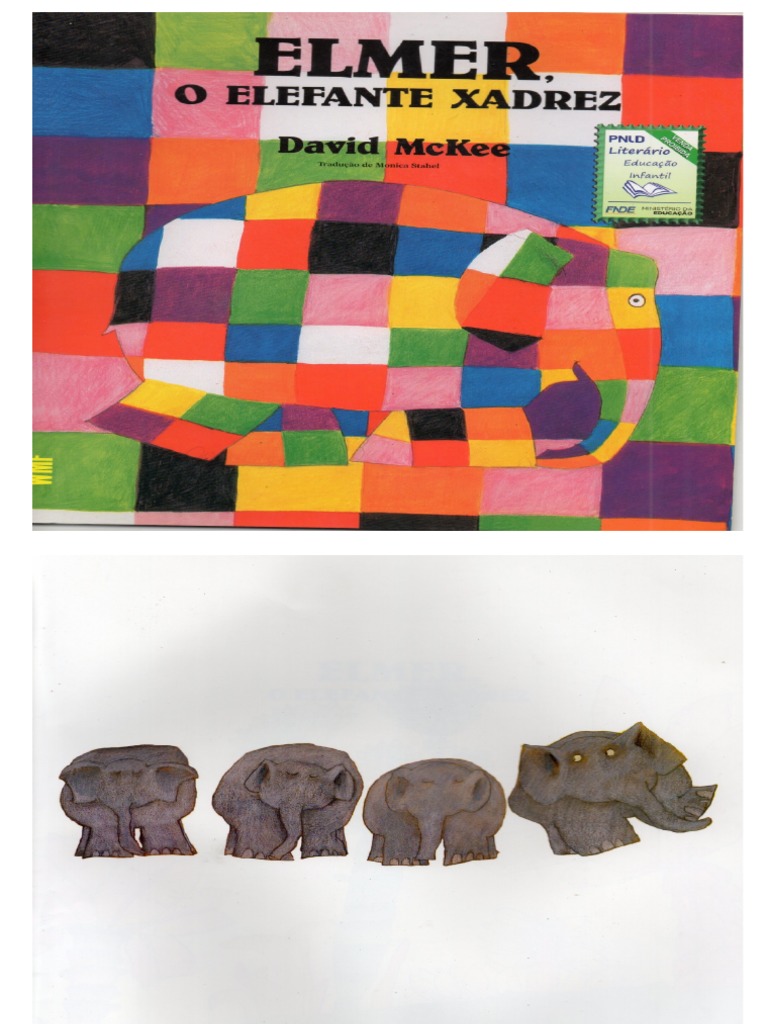 Livro Elmer, o Elefante Xadrez - David McKee | PDF