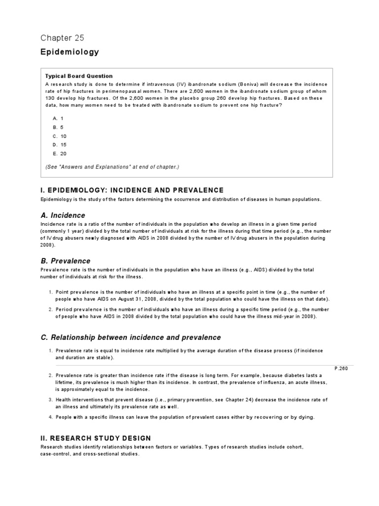 Epidemiology | PDF | Relative Risk | Cohort Study