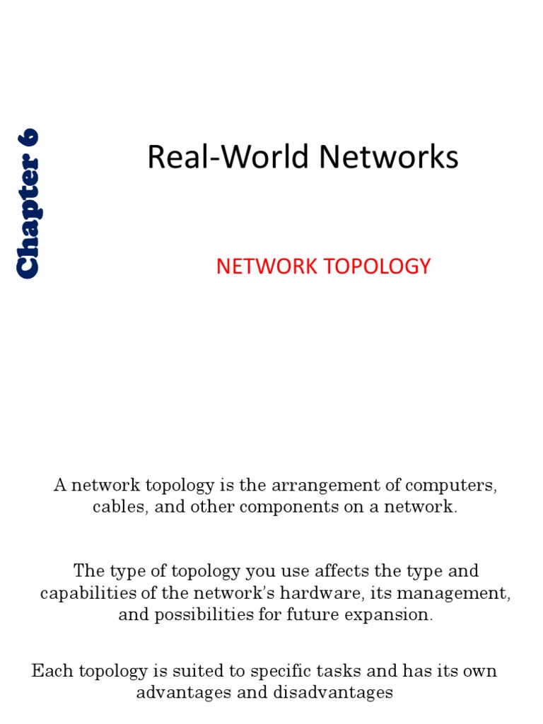 CHAPTER 6-NETWORK TOPOLOGY-Real-World Networks | PDF | Network Topology | Computer Network
