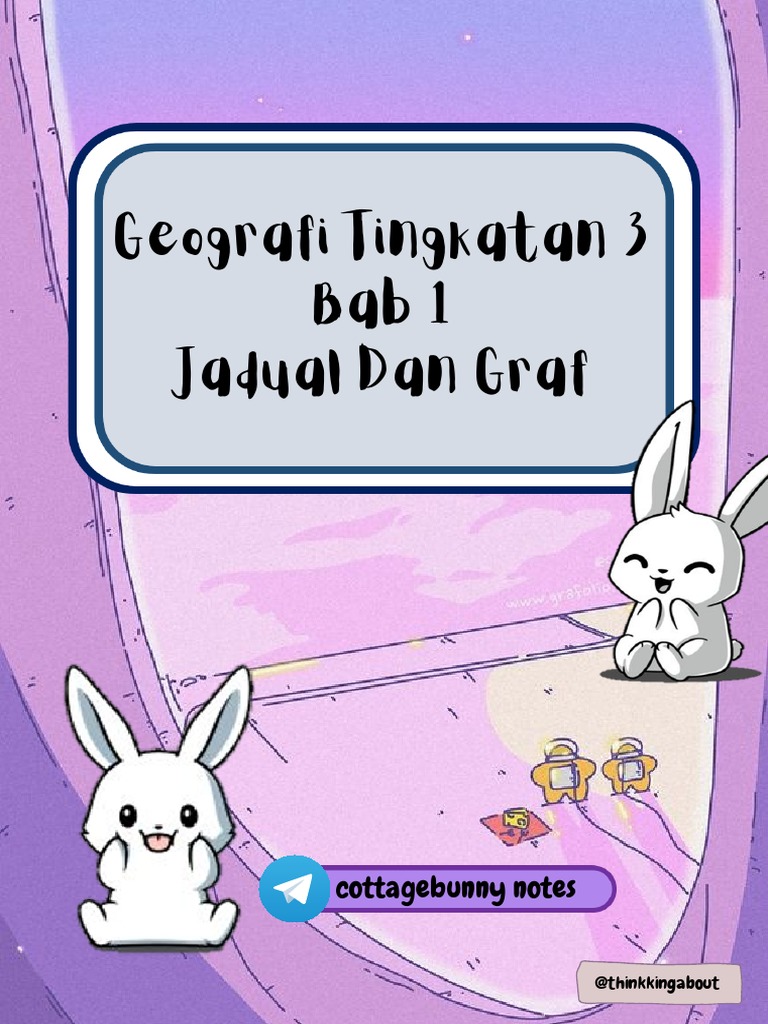 Geografi Tingkatan 3 Bab 1 Jadual Dan Graf: Cottagebunny Notes | PDF