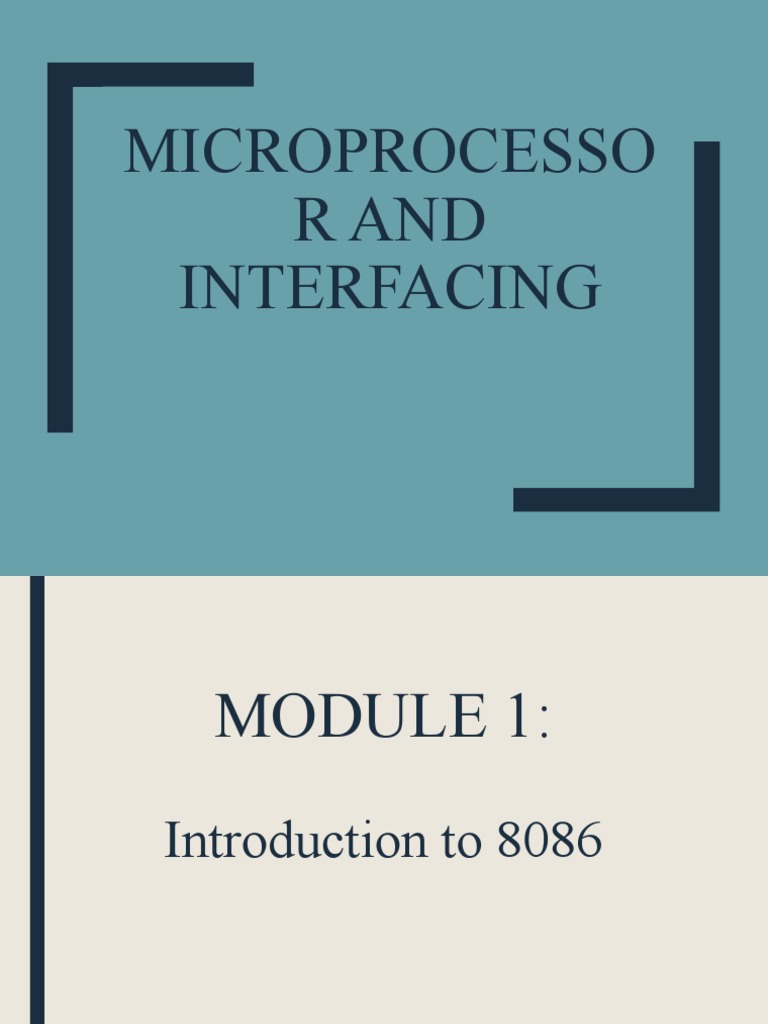 Introduction to the 8086 Microprocessor: Architecture, Features ...
