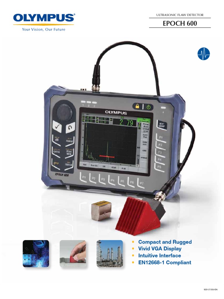 Olympus Epoch 600 Ultrasonic Flaw Detector | PDF | Ultrasound ...