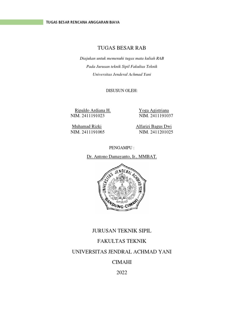 Muhamad Rizki - Tubes RAB | PDF