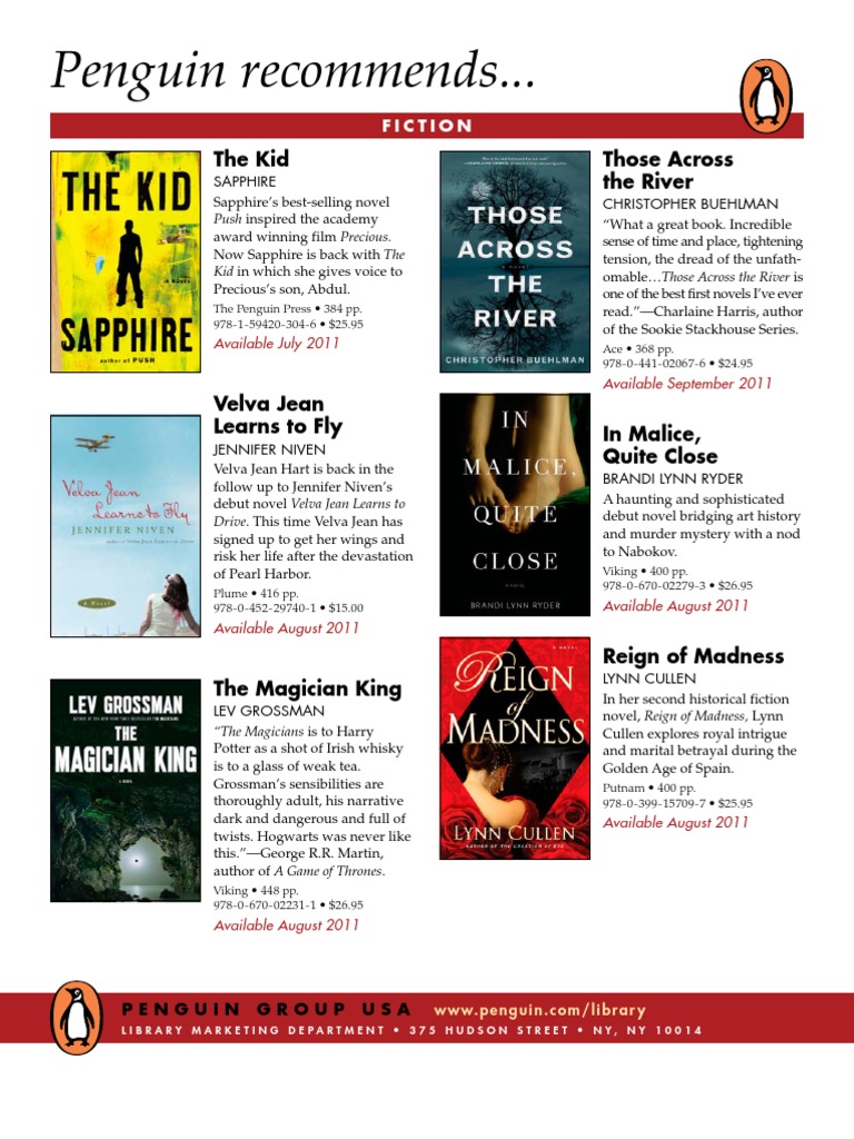 Penguin's Recommended Fiction Titles | PDF | Books