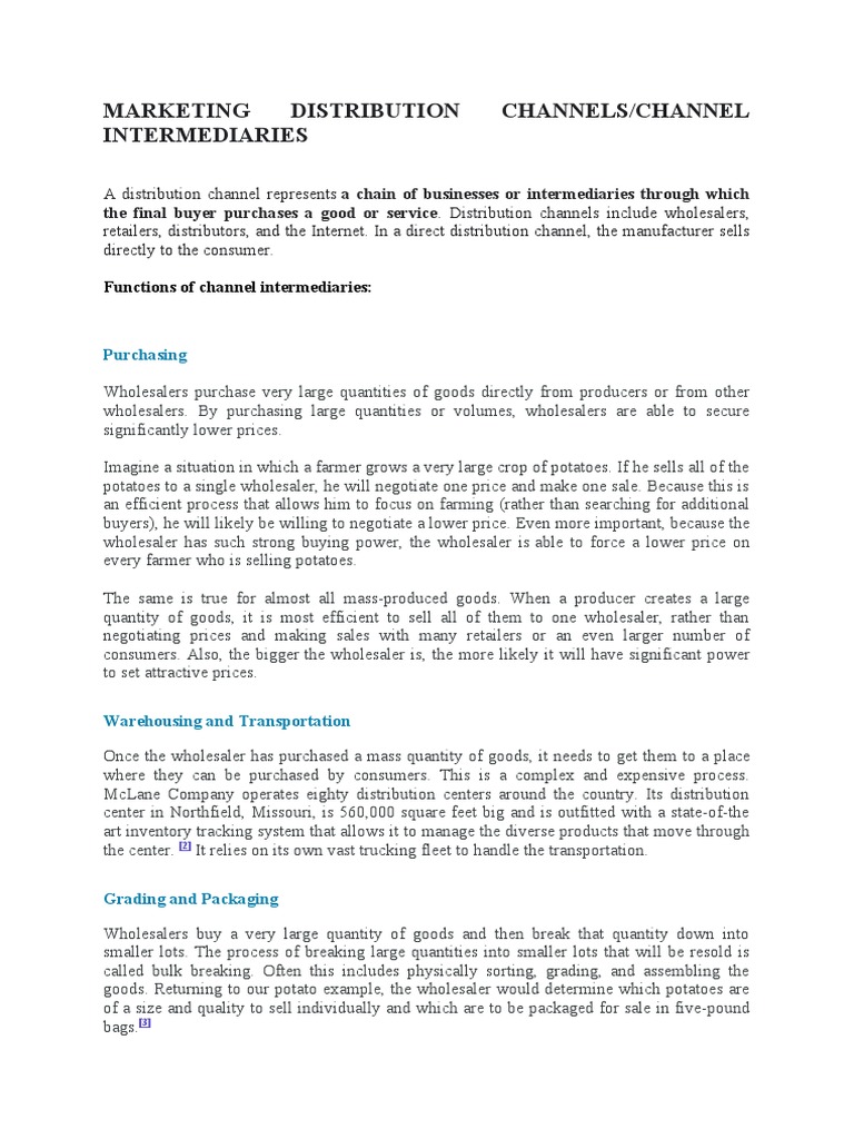 Marketing Distribution Channels | PDF | Retail | Sales