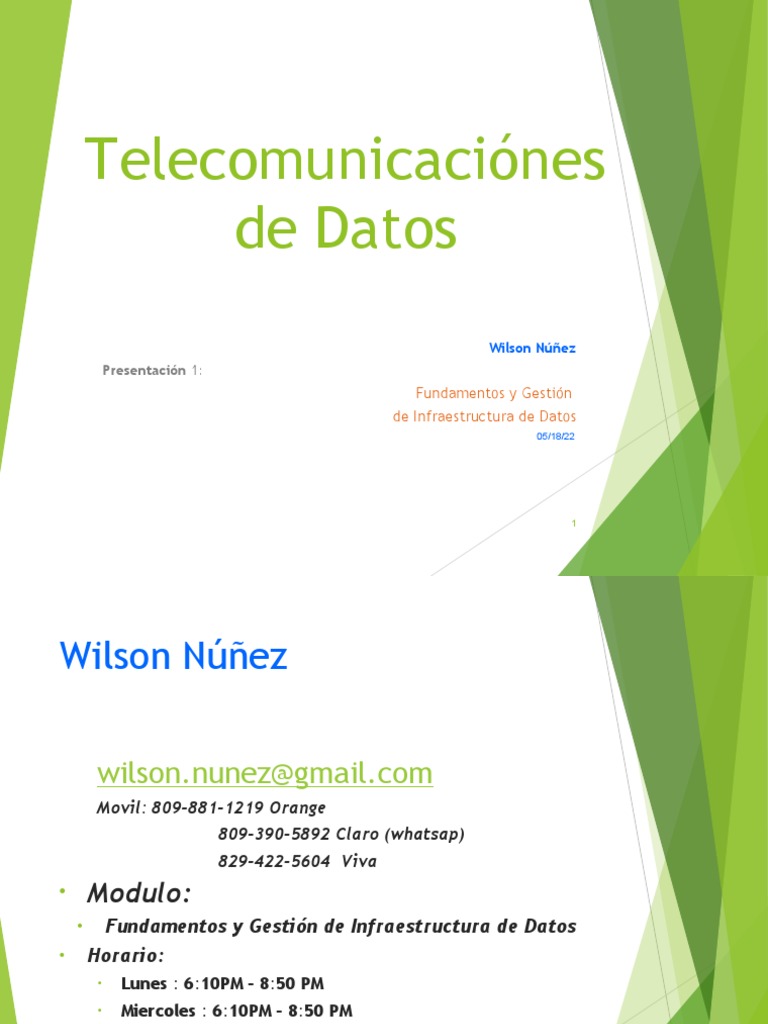 Presentacion Modulo Telecomunicaciones | PDF | Modulación | Frecuencia