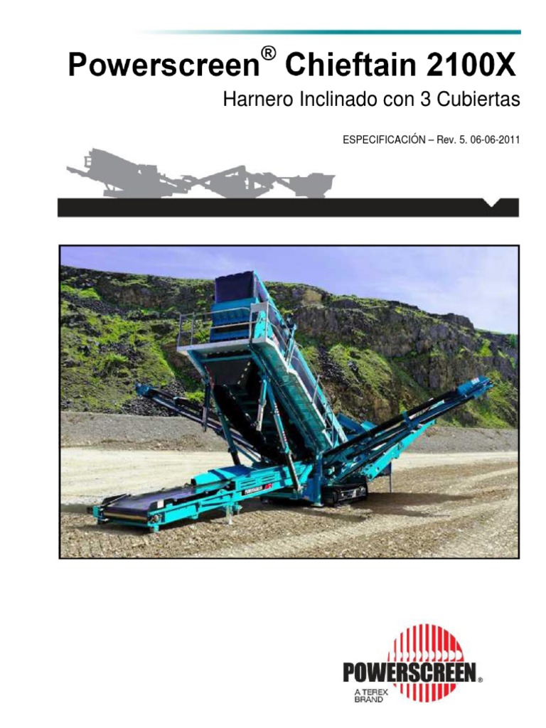 General - Powerscreen Chieftain 2100 | PDF