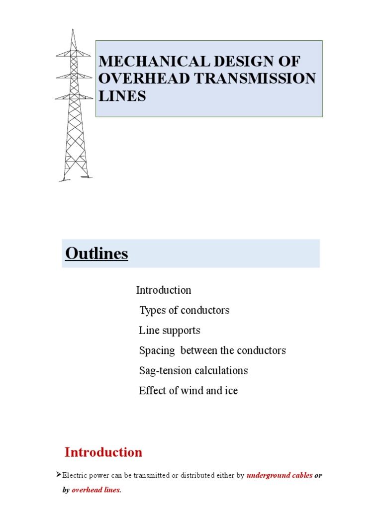 Overhead Transmission Line Design | PDF | Applied And Interdisciplinary ...