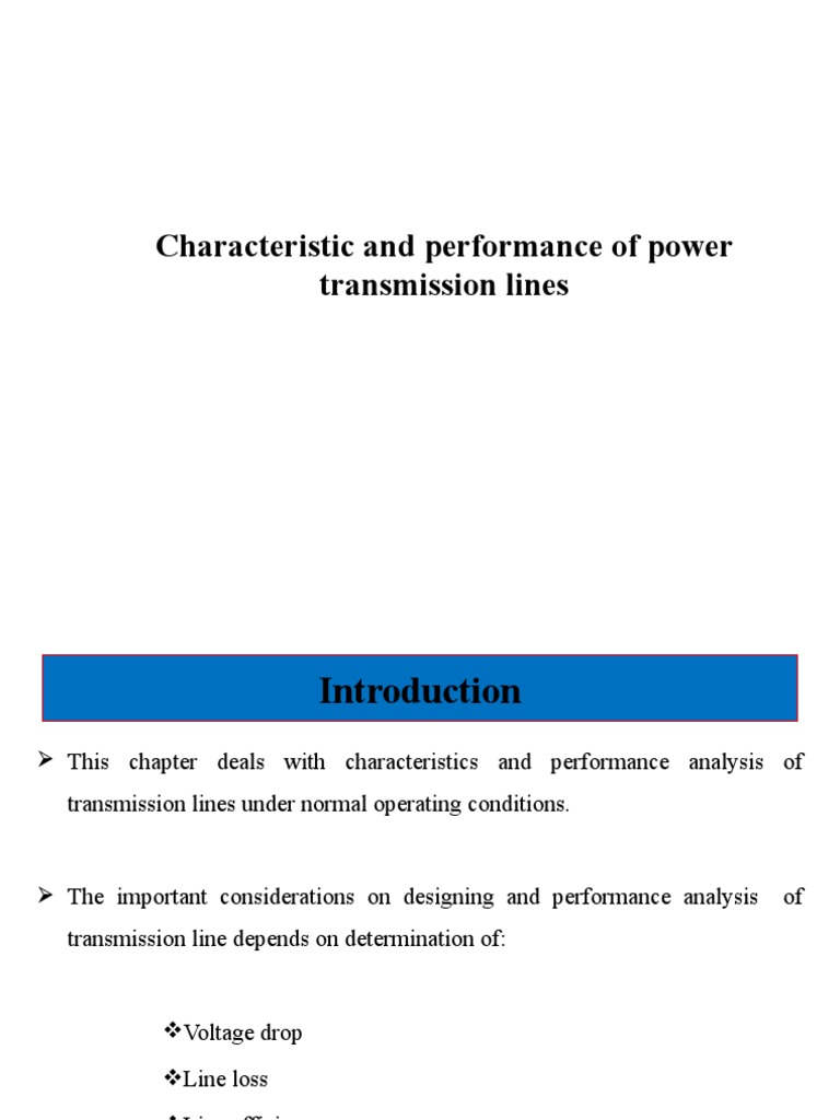 Transmission Line Performance Analysis (Modeling) | PDF | Electric ...