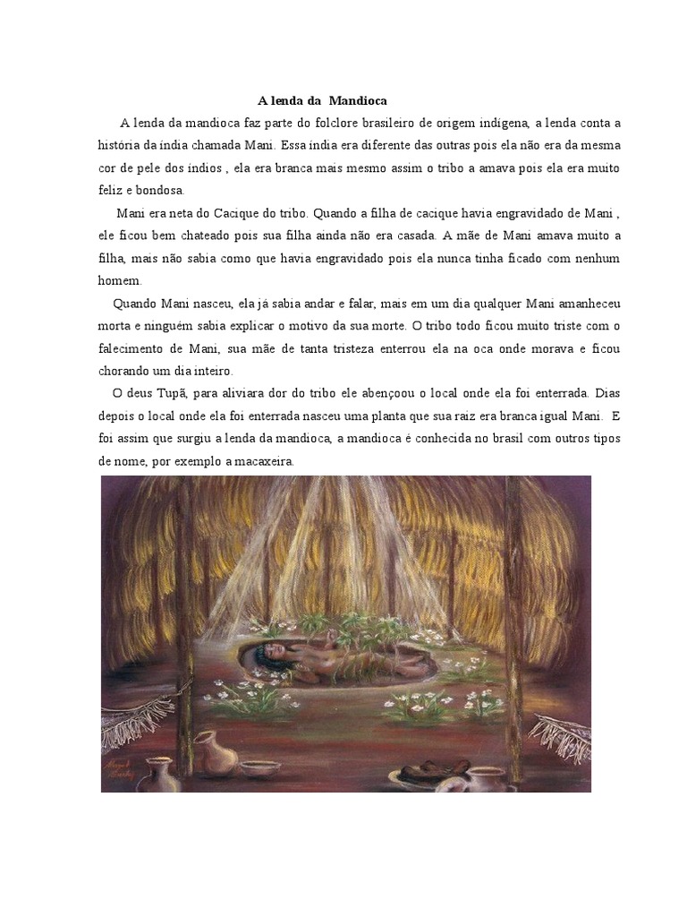 A Lenda Da Mandioca | PDF