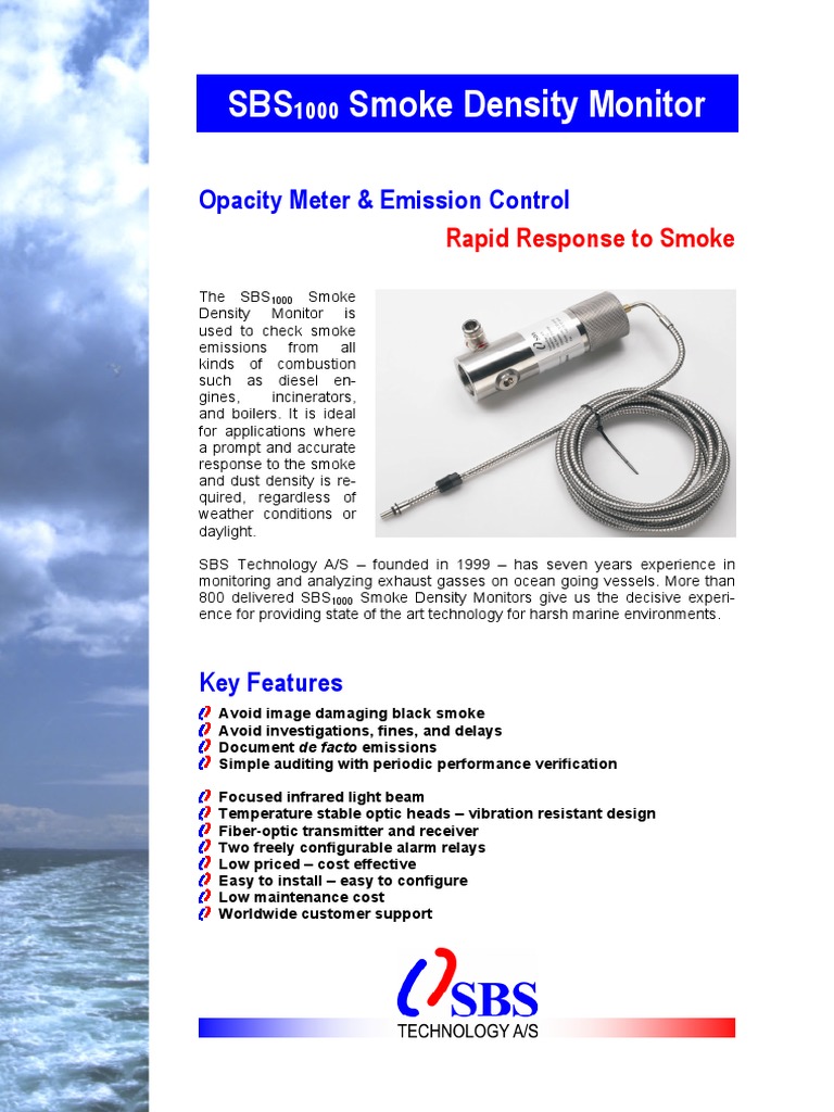 SBS Smoke Density Monitor: Opacity Meter & Emission Control | PDF ...