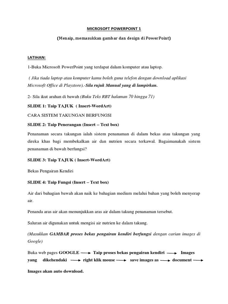 Latihan Microsoft Powerpoint 1 Pdf