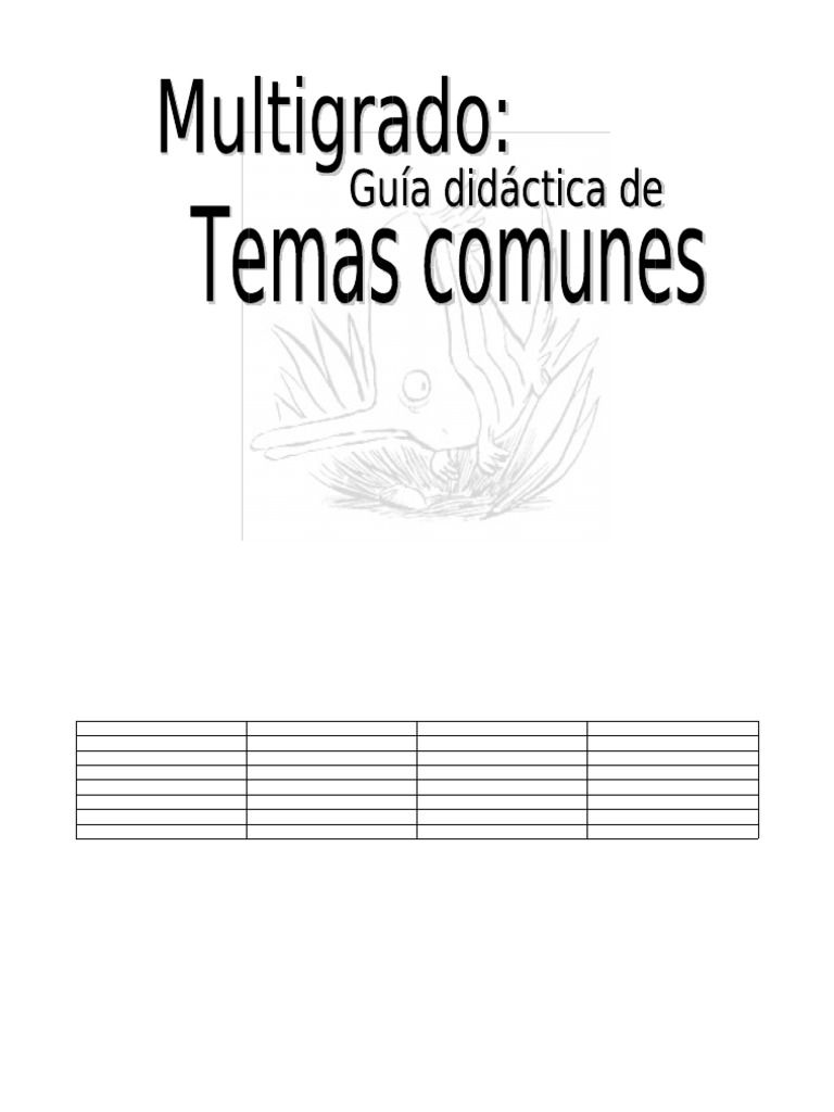 Temas Comunes Multigrado | PDF | Cómics | Sistema digestivo humano