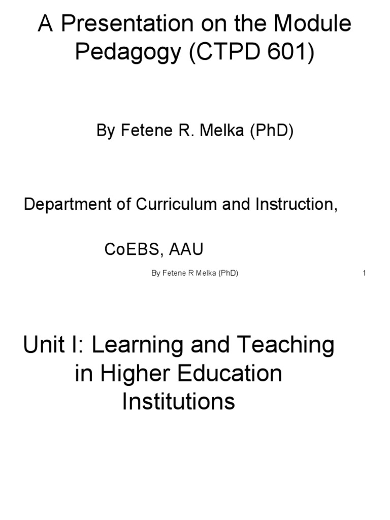 Pedagogy Course PP | Download Free PDF | Constructivism (Philosophy Of ...