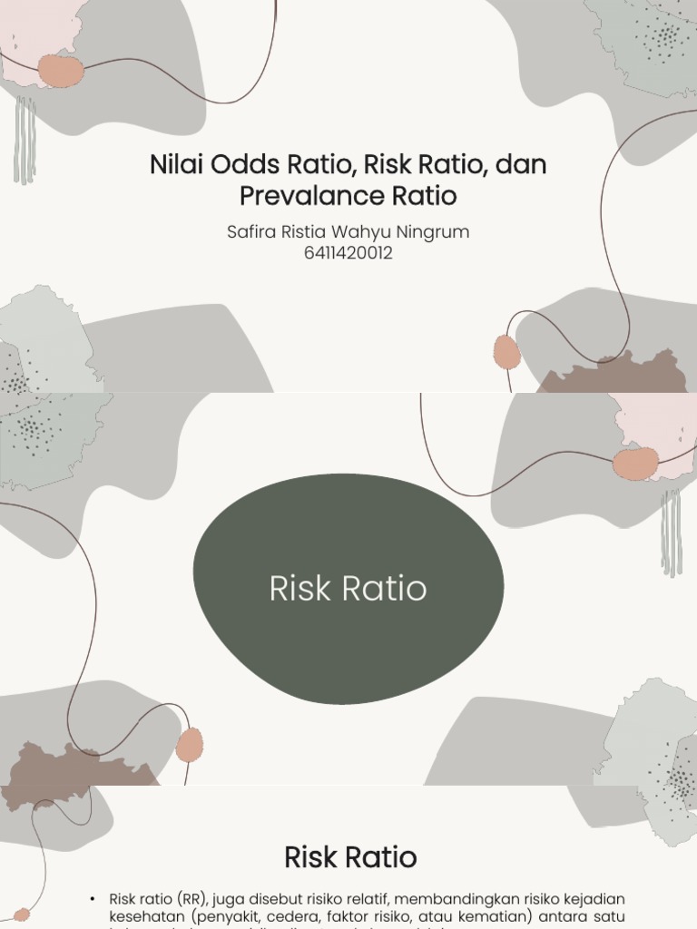 Nilai Odds Ratio, Risk Ratio Dan Prevalence Ratio | PDF