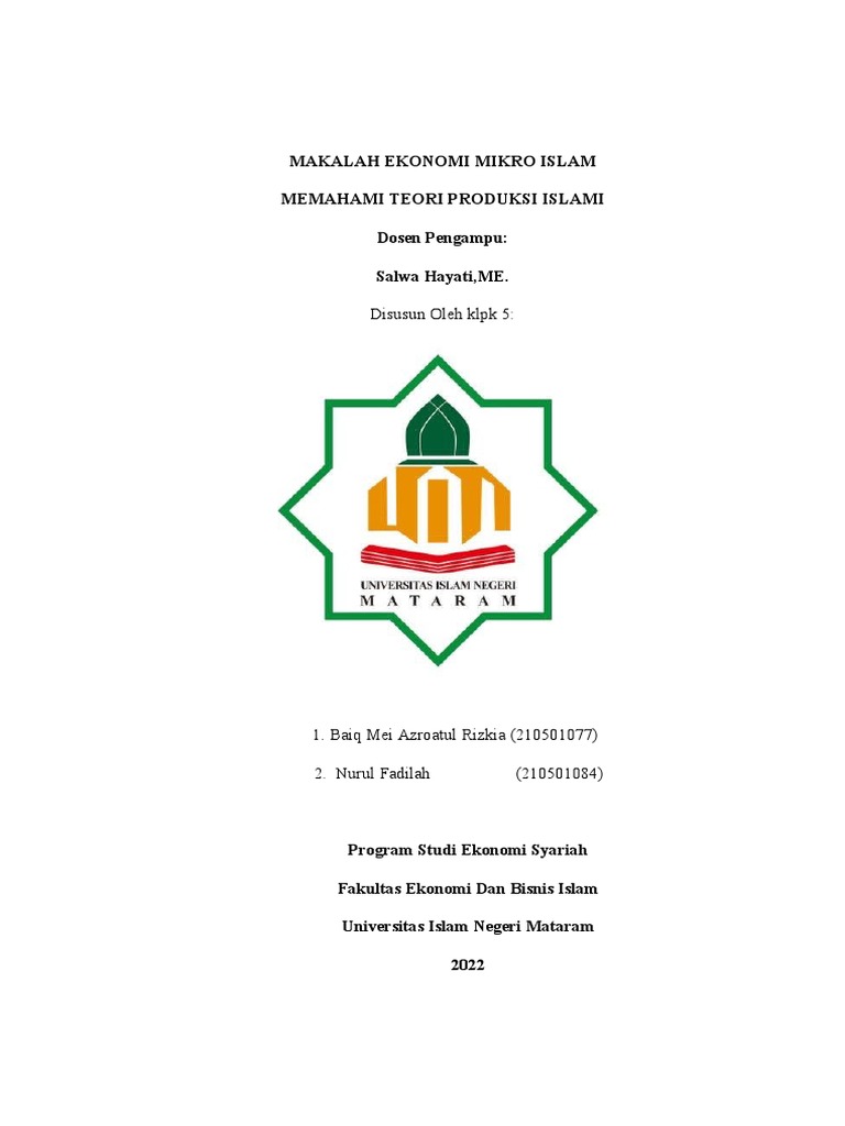 Ekonomi Mikro 5 | PDF