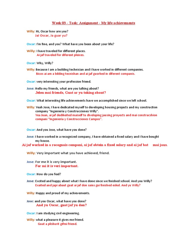 SEM 3-Week 03 Task Assignment My Life Achievements | PDF | Engineering