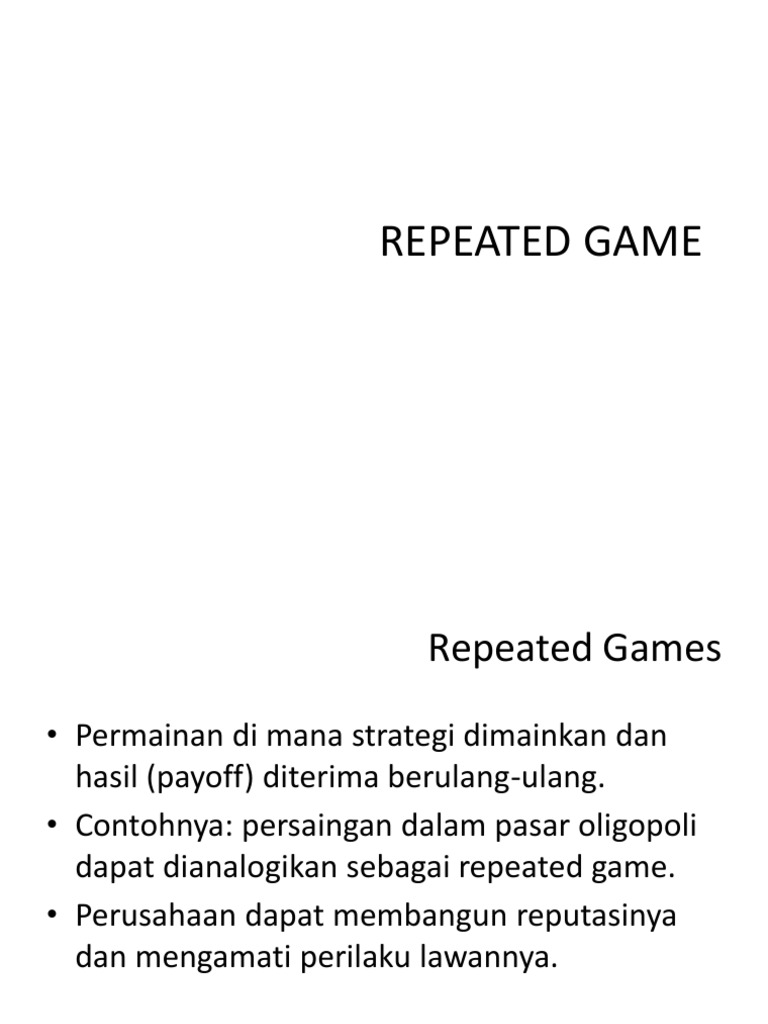 11 Repeated Game Pdf