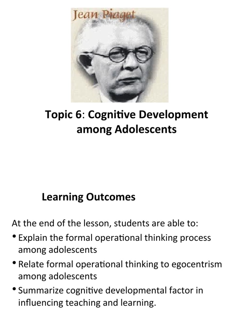 Adolescent Cognitive Development | PDF | Cognitive Development ...