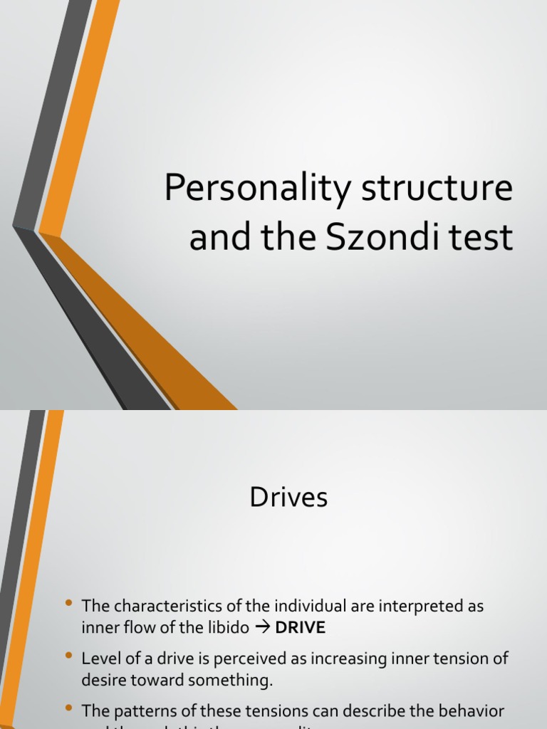 05 Szondi Drives Test | PDF