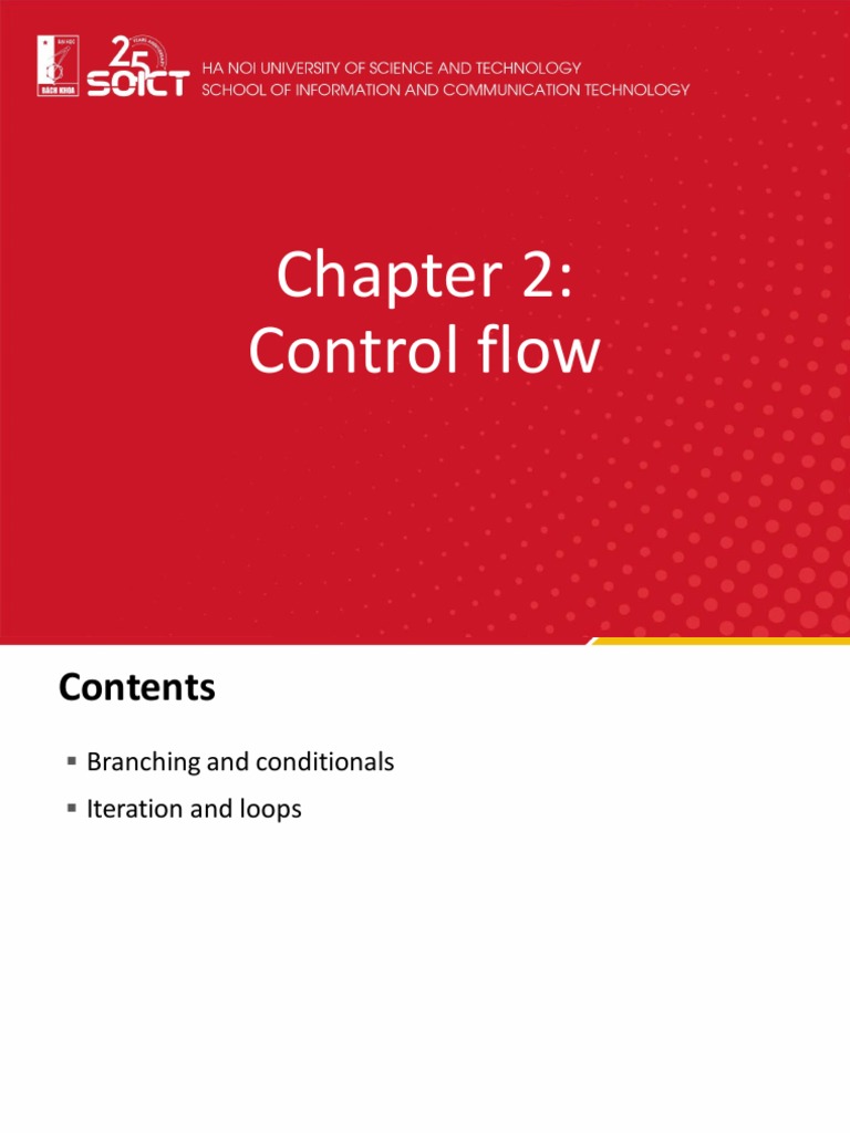 Chapter 2 Control Flow Pdf Control Flow Boolean Data Type