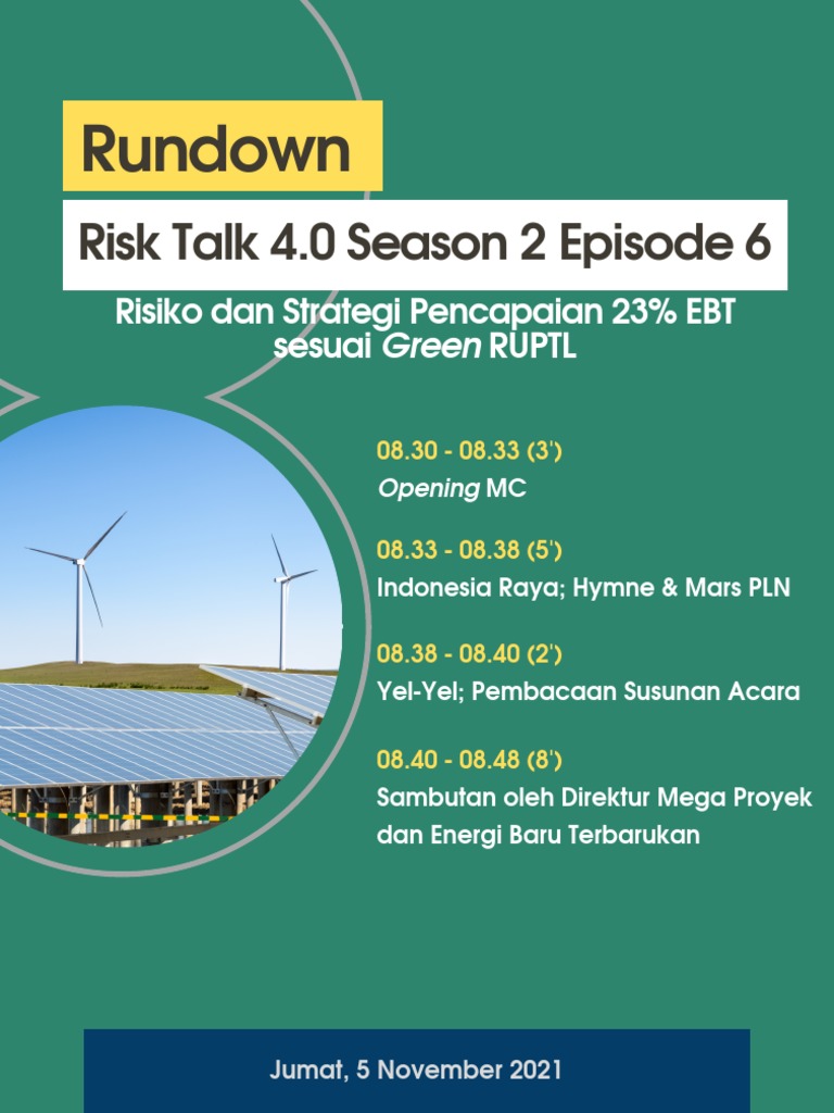 Rundown Risk Talk 4.0 Season 2 Episode 6 | PDF | Sains & Matematika