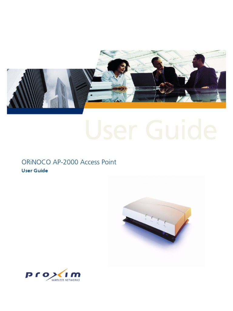Proxim Orinoco AP-2000-User Guide | PDF | Wireless Access Point | Ieee ...