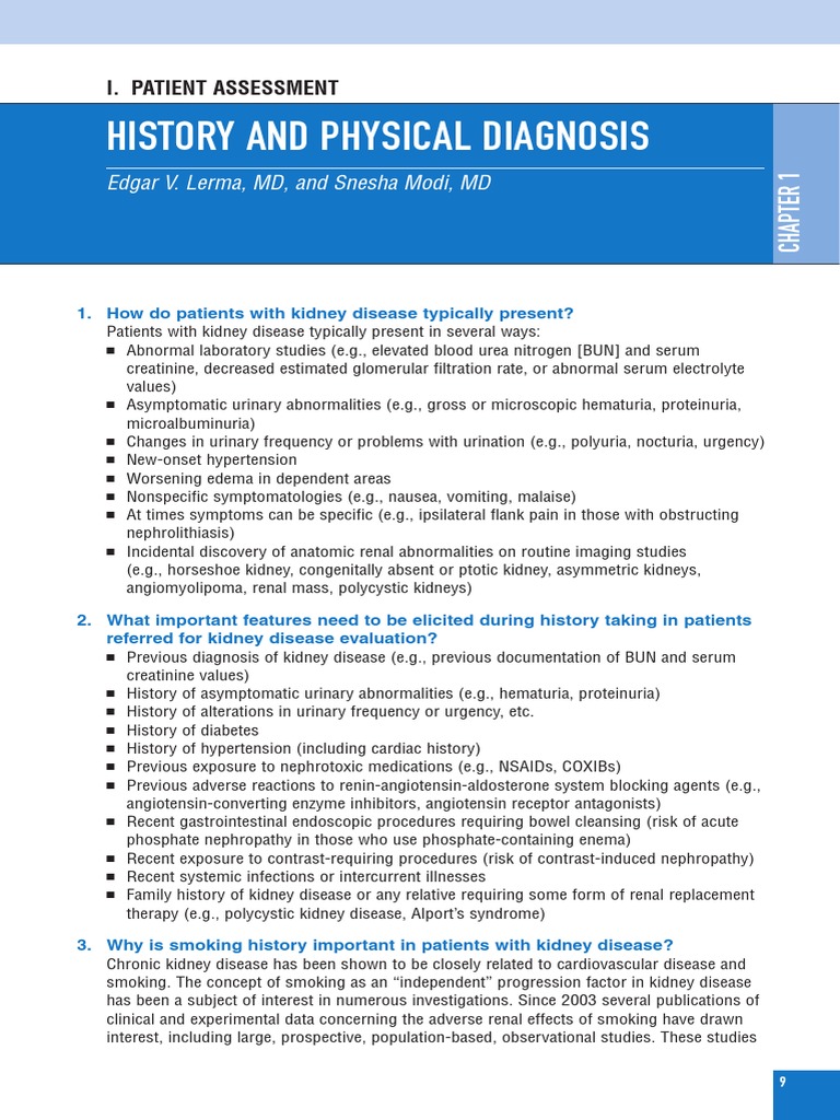 Kidney Disease Patient Assessment Guide | PDF | Kidney Disease | Diabetes