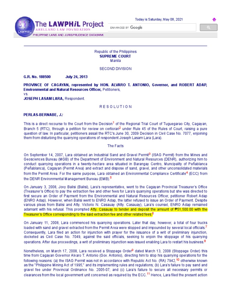 G.R. No. 188500 | PDF | Injunction | Lawsuit
