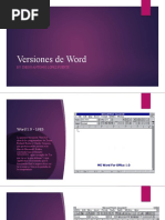 Versiones de Word-Linea de Tiempo | PDF | Microsoft Word | Microsoft Office
