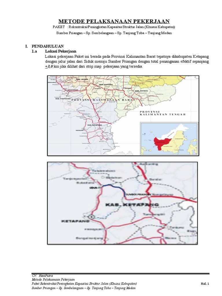 Metode Kerja Sumber Priangan - Cv. Risa Putra-1 | PDF