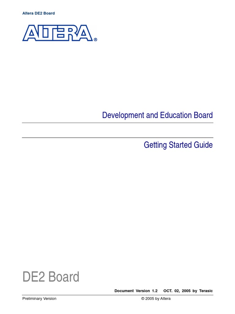 DE2 Reference Manual | PDF