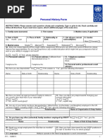 UN Women P11 Personal History Form | PDF
