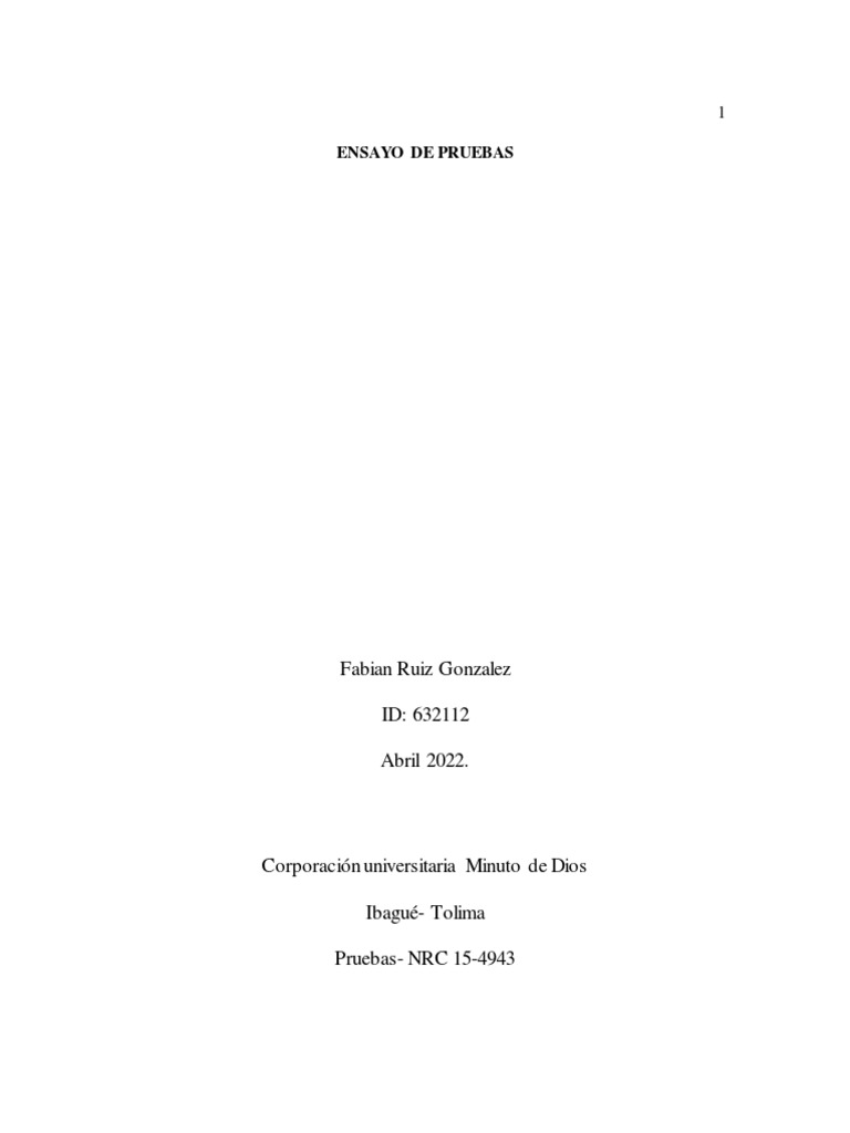 Ensayo Pruebas Psicologicas | PDF | Escala de inteligencia para adultos ... Ensayo Pruebas Psicologicas | PDF | Escala de inteligencia para adultos ...