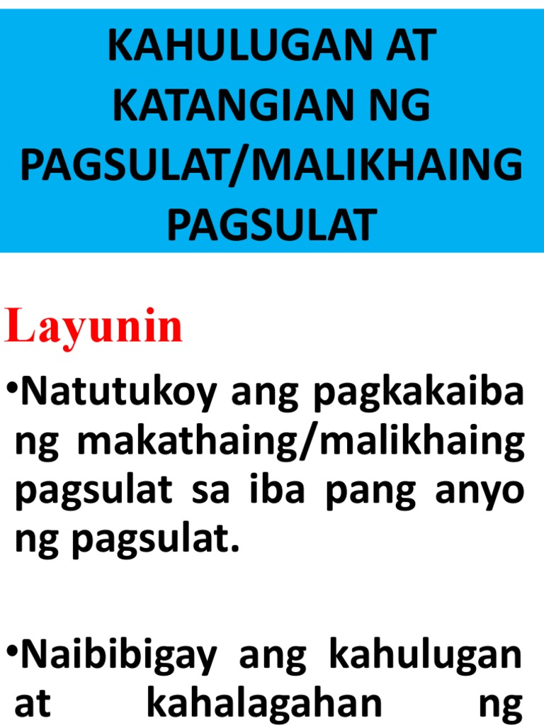 Malikhaing Pagsulat PPT Demo | PDF