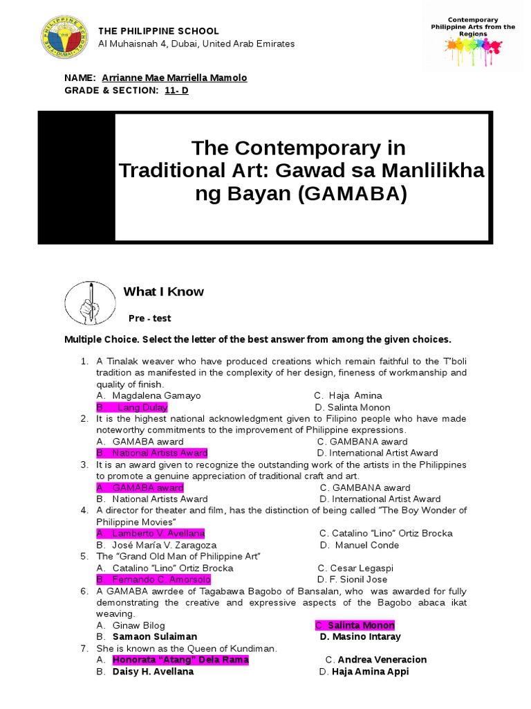 The Contemporary in Traditional Art: Gawad Sa Manlilikha NG Bayan ...