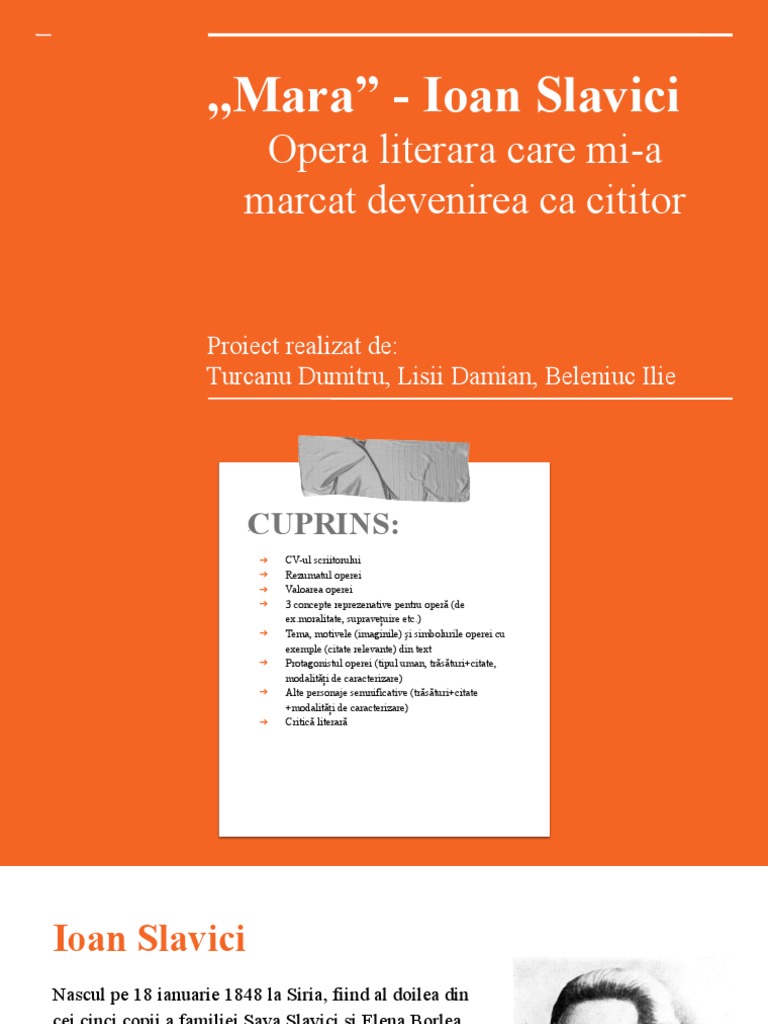 Mara Ioan Slavici | PDF