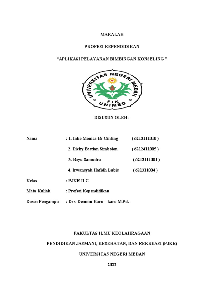 Makalah Profesi Kependidikan - Kel 10 - PJKR C | PDF Makalah Profesi Kependidikan - Kel 10 - PJKR C | PDF