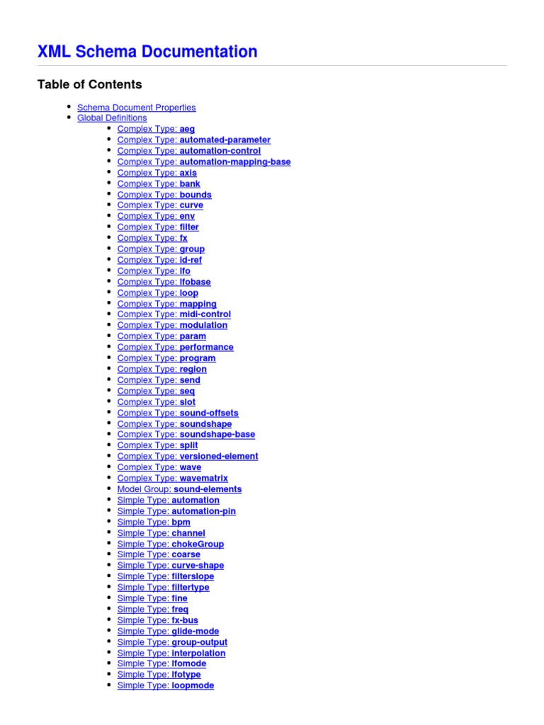 TX16Wx Schema Documentation | PDF | Xml Schema | Xml