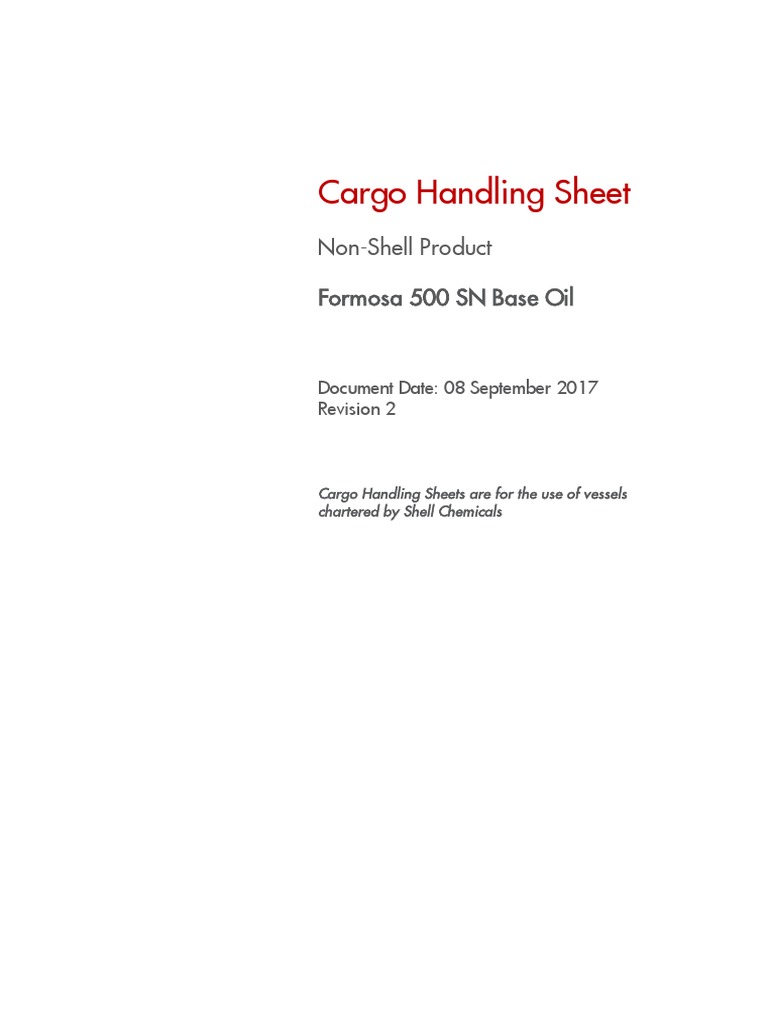 Chs Formosa 500n Base Oil External Rev 2 | PDF | Heat Exchanger | Ships