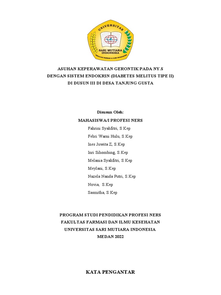 Askep DM Gerontik Kelompok | PDF