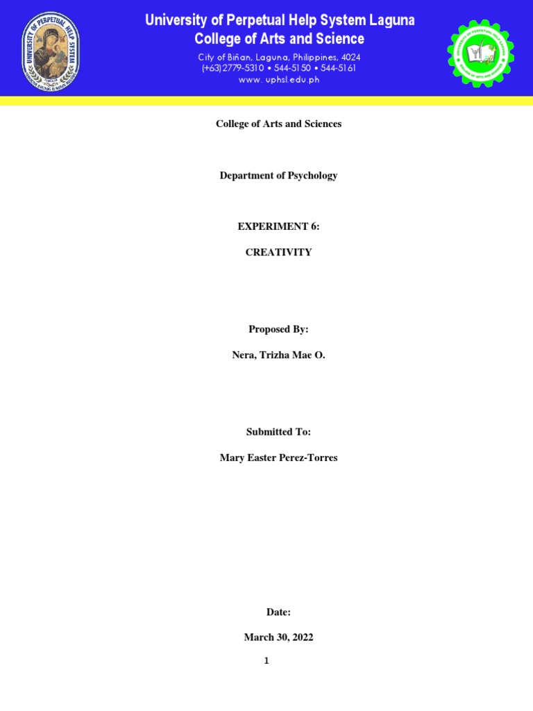 Creativity Experiment Analysis | PDF | Creativity | Brain